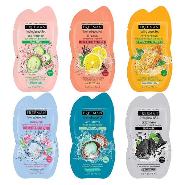 Jode-Ian - Facial Mask Variety Pack: Oil Absorbing and Anti Stress Clay